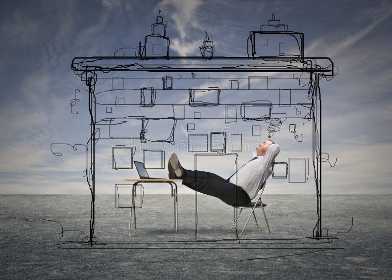 Employee Taking a Pause from Work Stock Image - Image of isolated ...