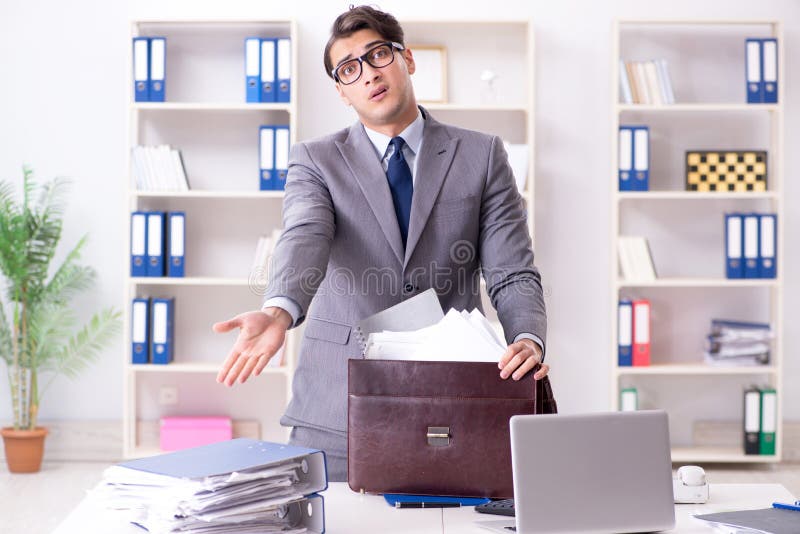 The Employee with Too Much Work Taking it Home Stock Image - Image of ...