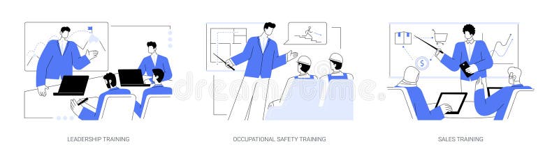 Employee Training Abstract Concept Vector Illustrations. Stock Vector ...