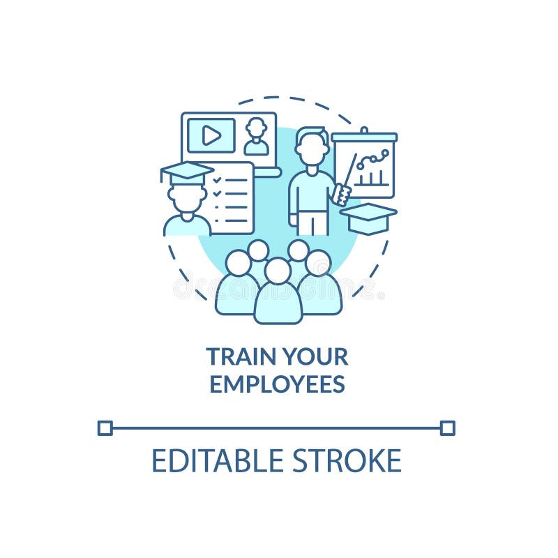 Off-the-job Training Concept Icon Stock Vector - Illustration of ...