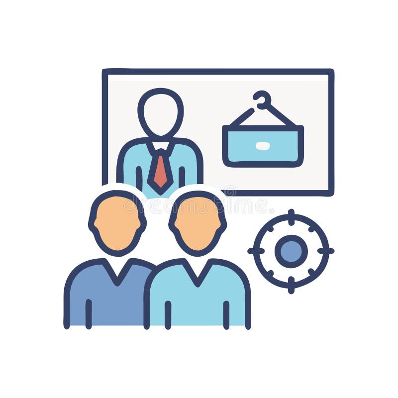 Employee Training Purple Brochure Template Stock Vector - Illustration ...