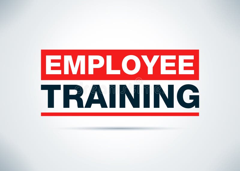 Employee Training Abstract Flat Background Design Illustration Stock ...