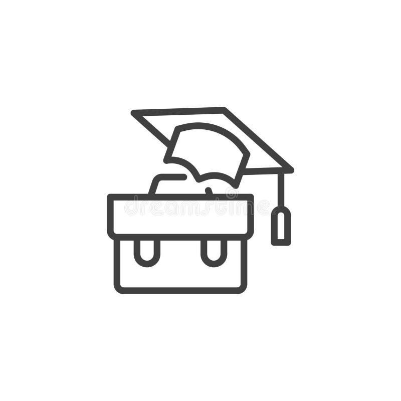 Employee Training Line Icon Stock Vector - Illustration of symbol ...