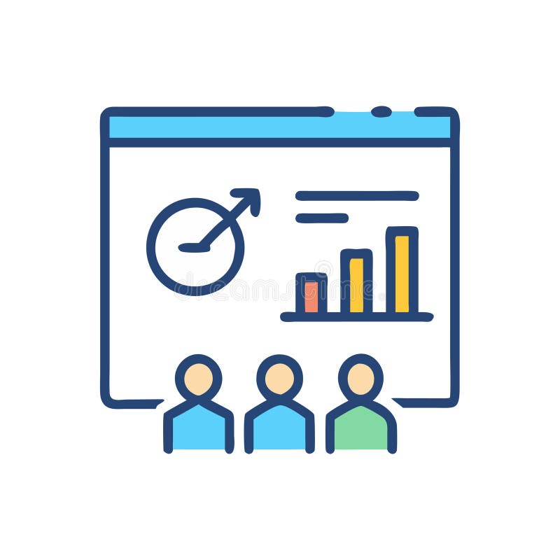 Employee Training Metrics Icon for Evaluation Stock Vector ...