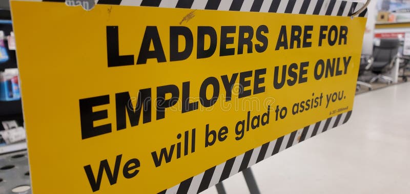 Employee use only stock image. Image of ladder, employee - 238650271