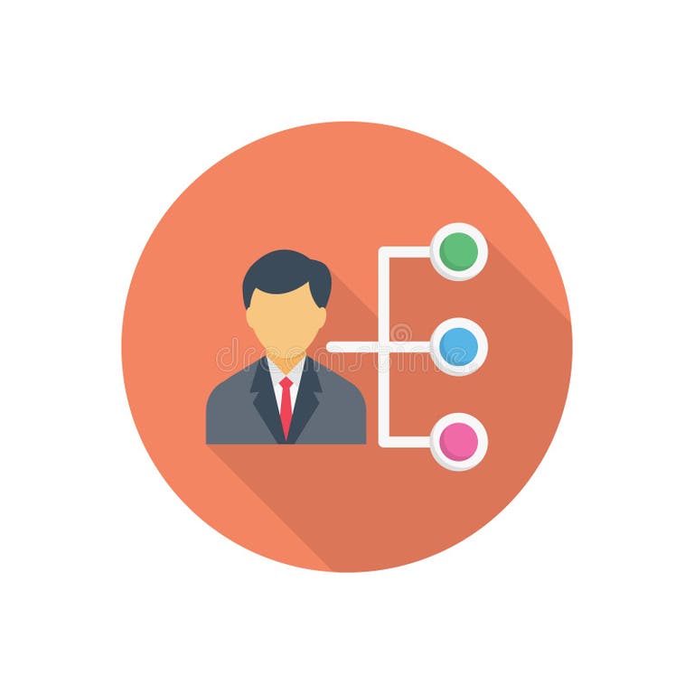 Employee Vector Flat Colour Icon Stock Vector - Illustration of people ...