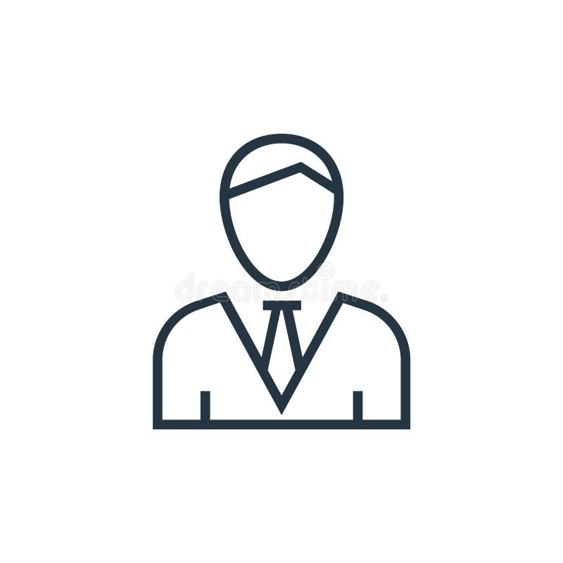 Employee Vector Icon. Employee Editable Stroke. Employee Linear Symbol ...