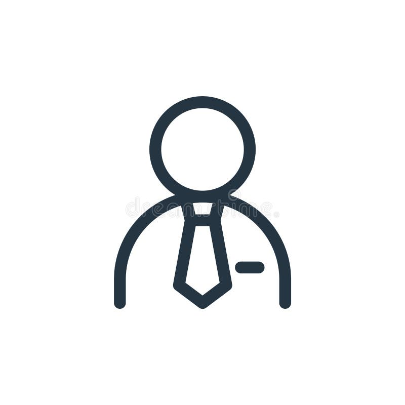 Employee Vector Icon. Employee Editable Stroke. Employee Linear Symbol ...