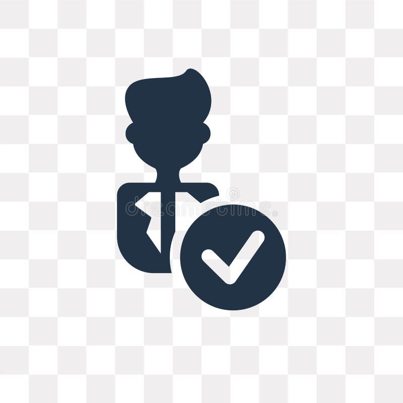 Employee Vector Icon Isolated on Transparent Background, Employee ...