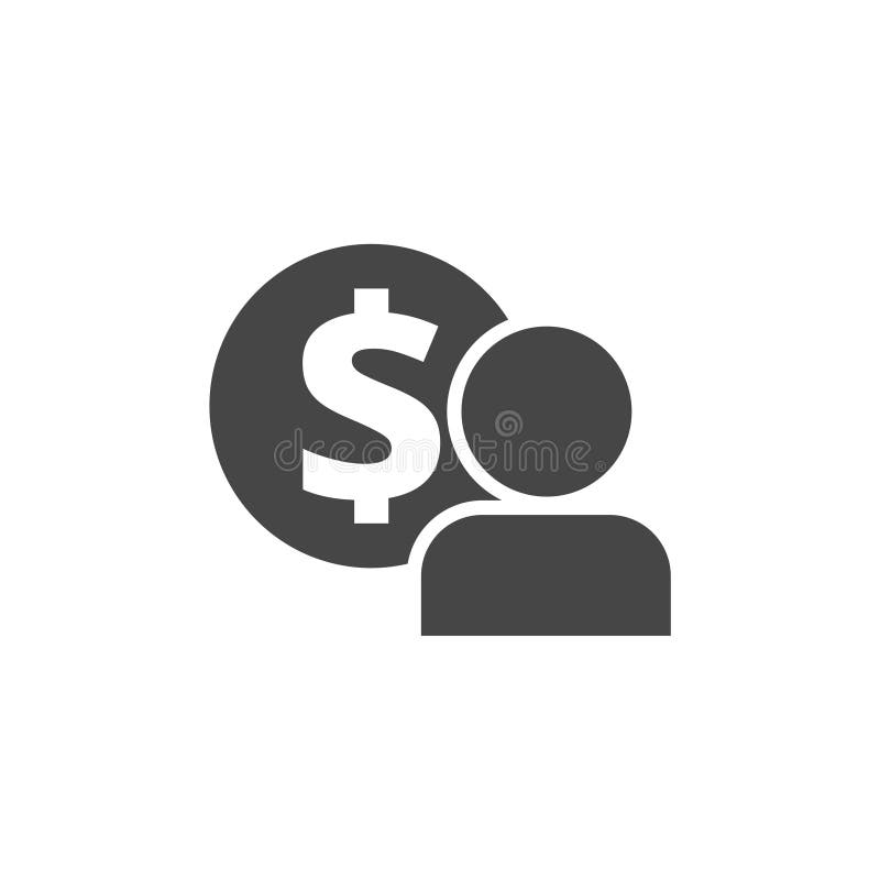 Employee wages icon Vector stock vector. Illustration of account ...