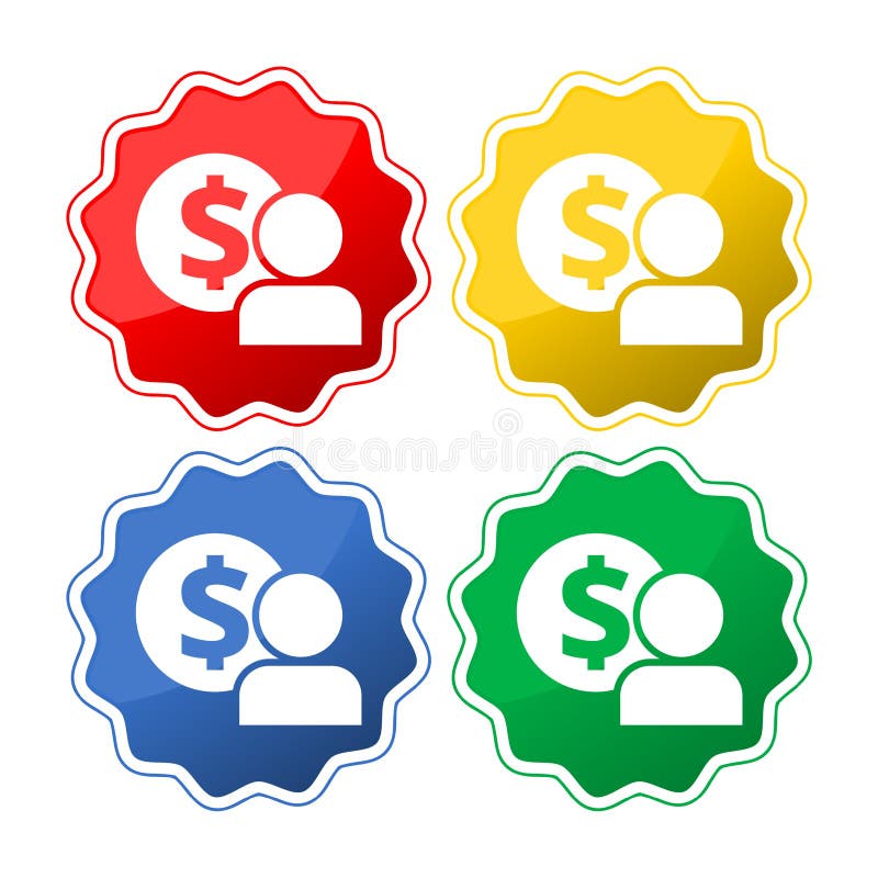 Employee wages icon Vector stock vector. Illustration of income - 128486940