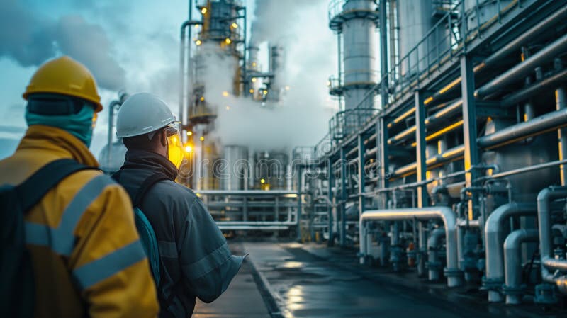 Employee Wearing IoT Device, Tracking Work Progress, Industrial Stock ...