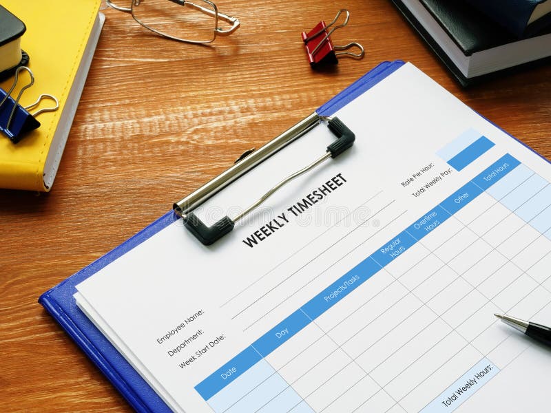 Employee Weekly Time Sheet is Shown Using the Text Stock Image - Image ... Employee Weekly Time Sheet is Shown Using the Text Stock Image - Image ...