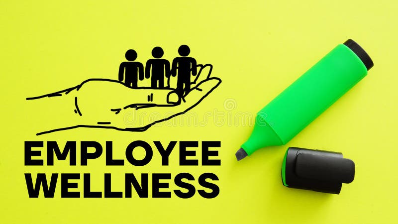 Employee Wellness Program is Shown Using the Text and Picture of Staff ...