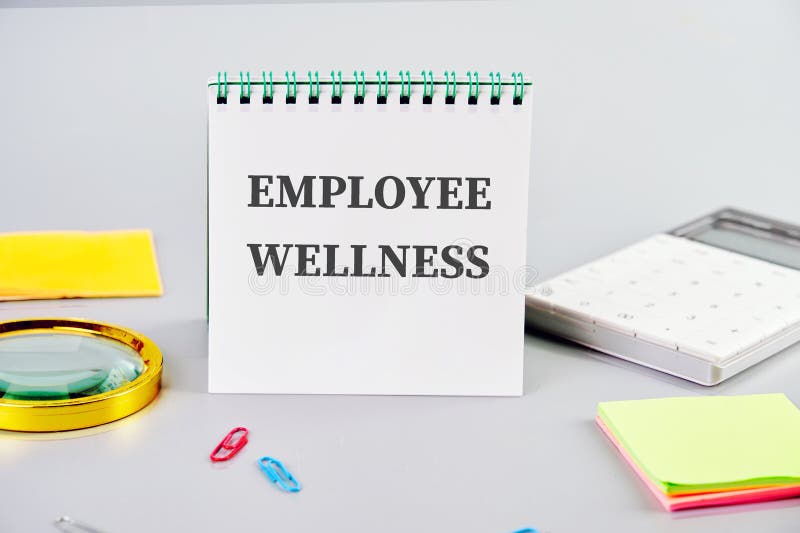 Employee Wellness Words on a Blank Piece of Notepad Stock Photo - Image ...