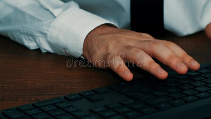 Typing with Keyboard in Office Stock Video - Video of success, laptop ...