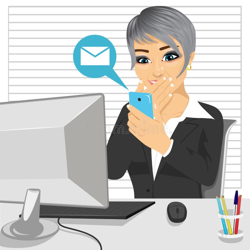 Workplace Distracted Stock Illustrations – 197 Workplace Distracted ...