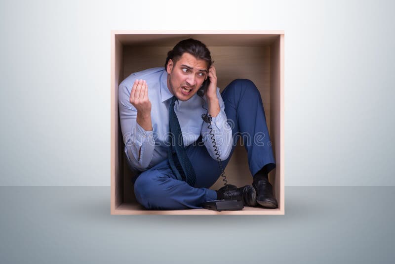 Employee Working in Tight Space Stock Photo - Image of inside, concept ...