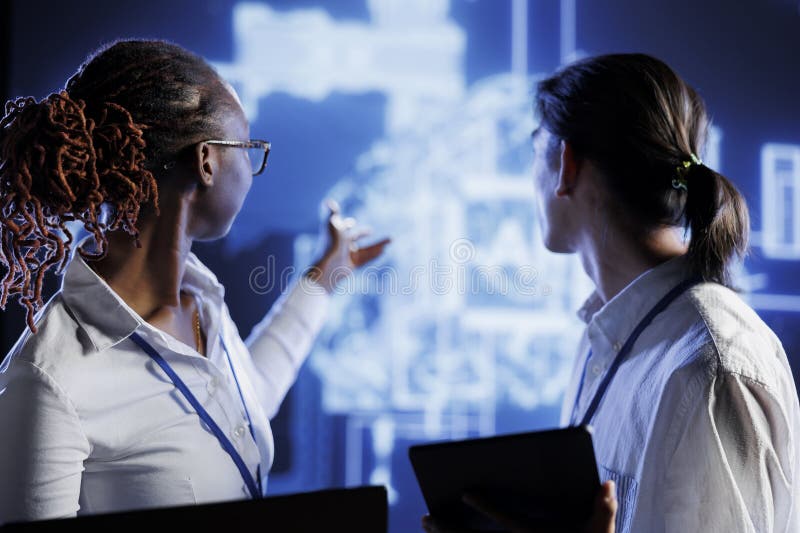 Employees Brainstorming Ways To Use AI Stock Photo - Image of worker, information: 293330810