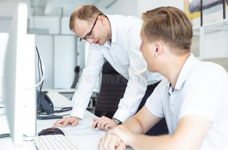 Employees of the Company Interact in the Process of Work and Help Each ...