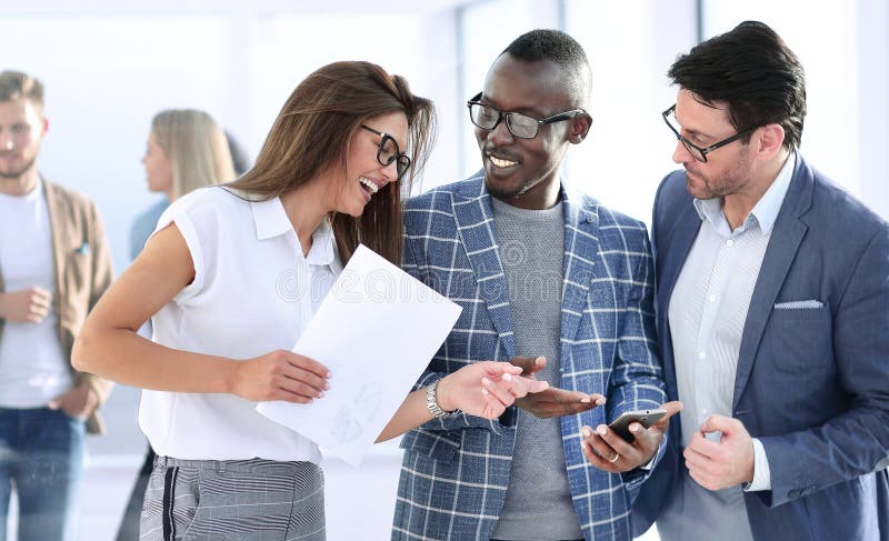 Employees of the Company during a Working Break. Stock Photo - Image of ...