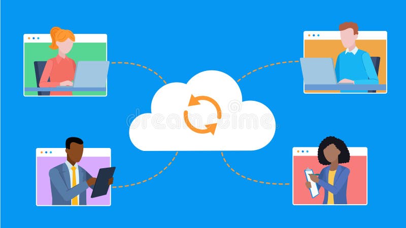 Employees Connect Via the App. they Work on a Laptop, Tablet or Take ...