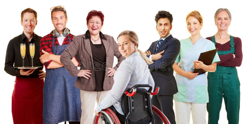 Employees from Different Professions As Human Resources Concept Stock ...