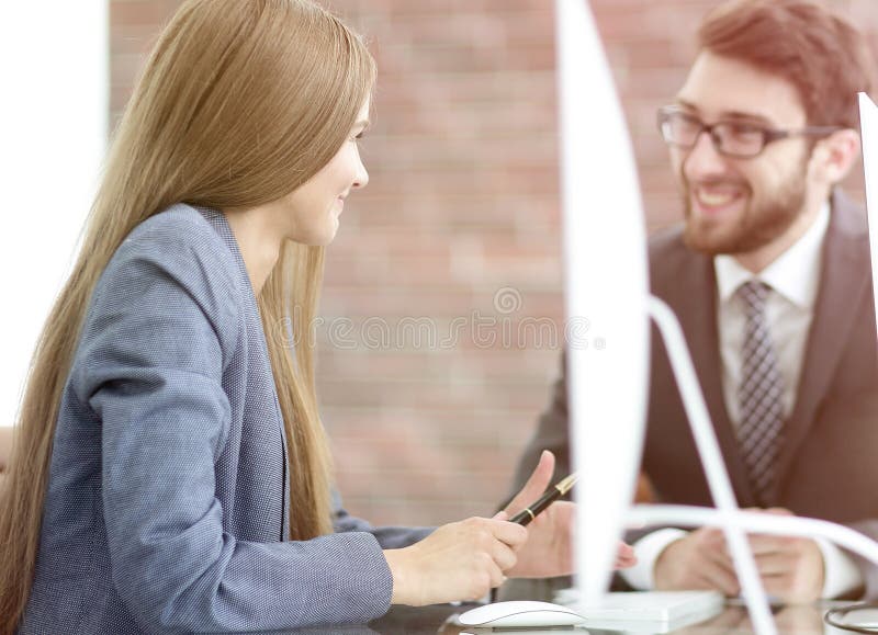 Employees Discuss Work Issues in the Office Stock Photo - Image of ...