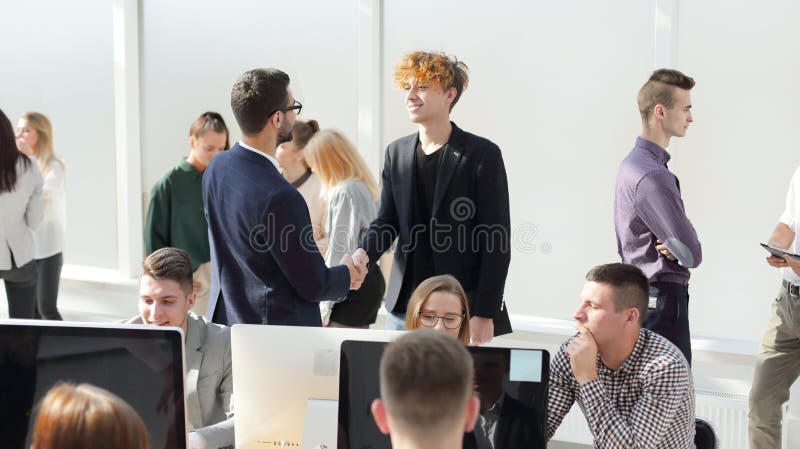 Employees Discussing Work Issues in the Office Stock Photo - Image of ...