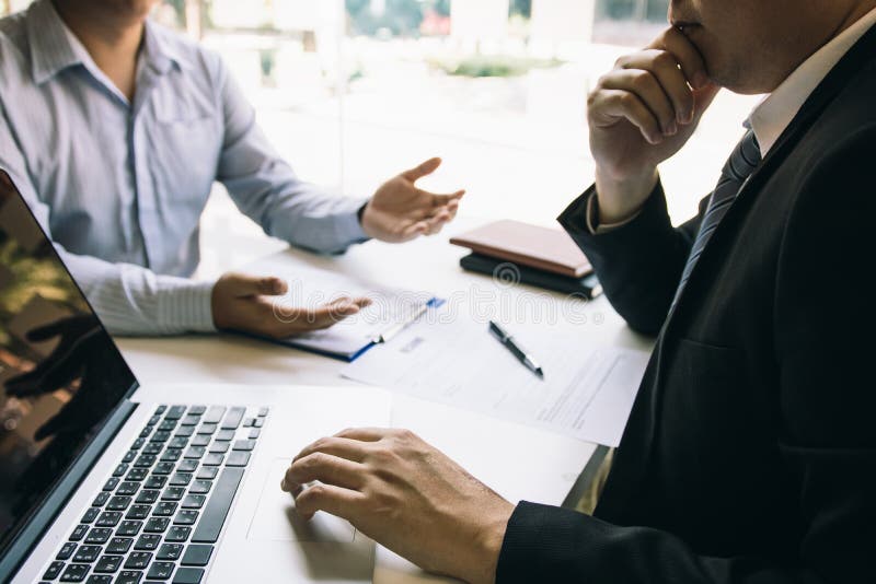Employees are Explaining about Their Past Work Experience for Job ...