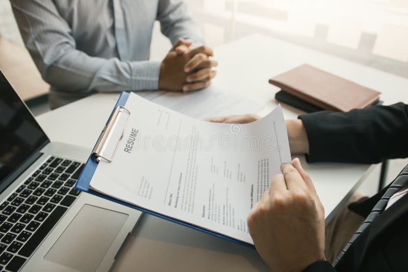 Employees are Explaining about Their Past Work Experience for Job ...