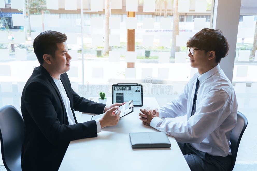 Employees are Explaining about Their Past Work Experience for Job ...