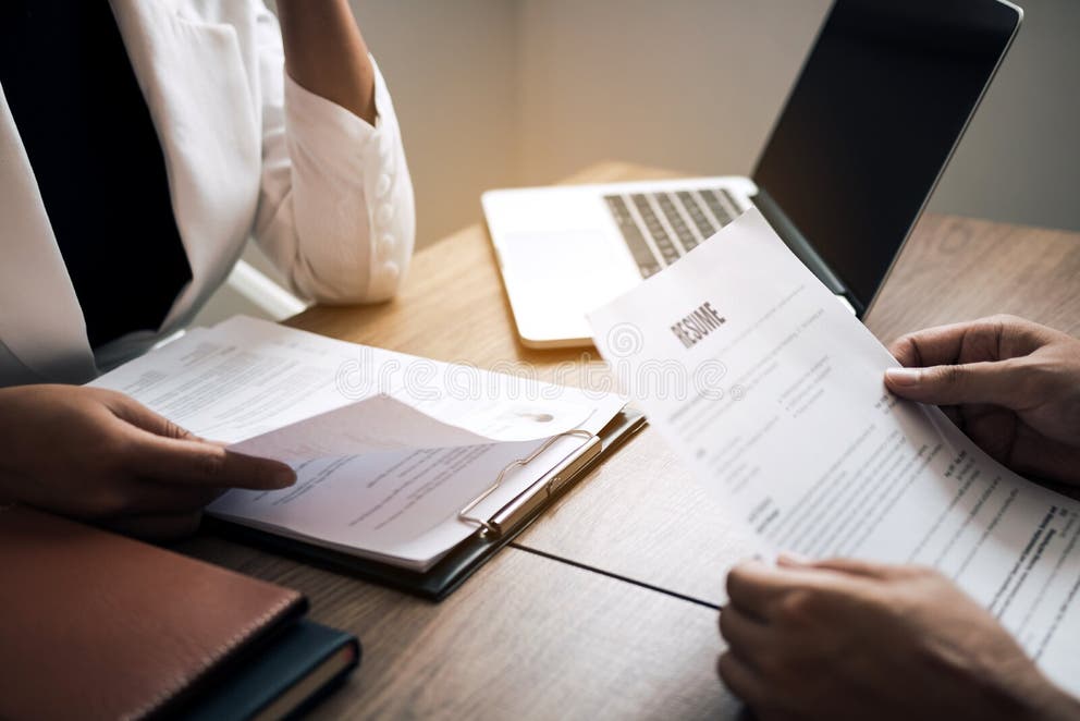Employees are Explaining about Their Past Work Experience for Job ...