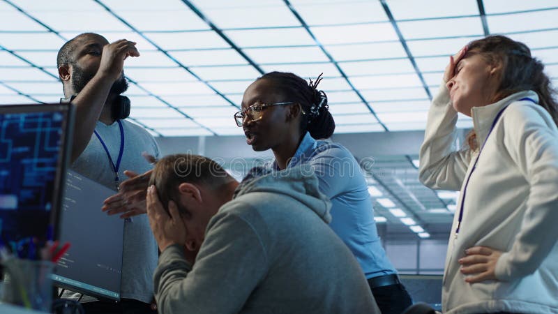 Employees Fighting in Office after Mistake Leading To Errors in AI Data ...