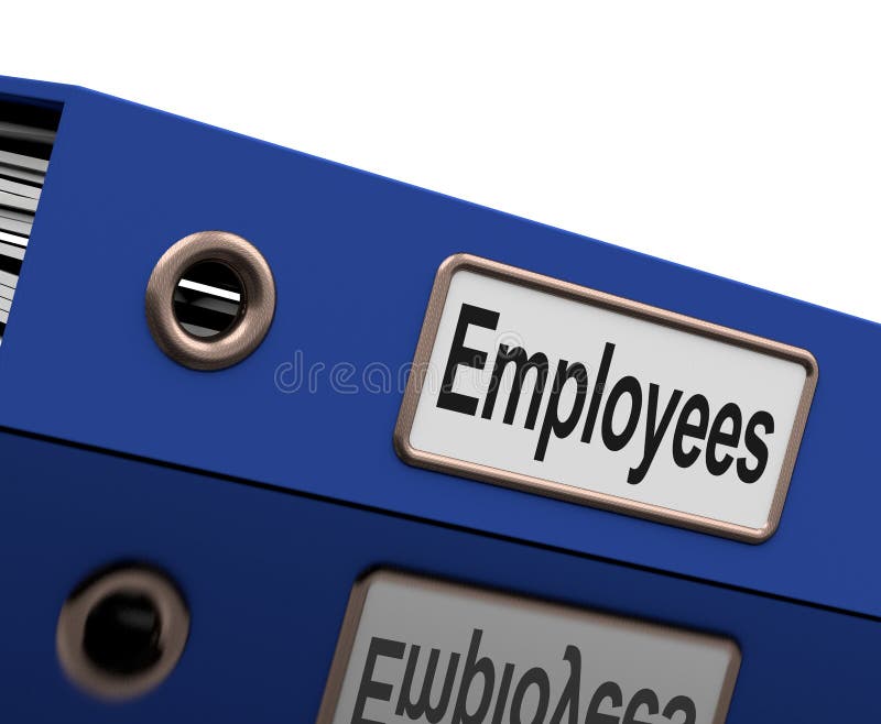 Employees File Contains Employment Records Stock Illustration ...