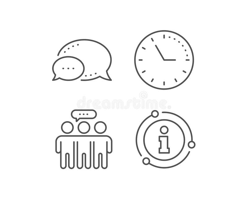 Employees Group Line Icon. Collaboration Sign. Development Partners ...