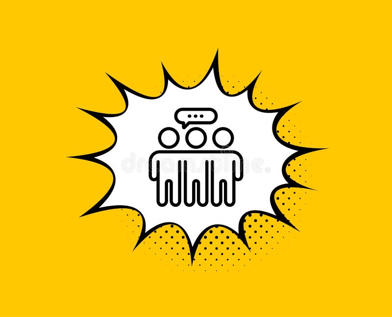 Employees Group Line Icon. Collaboration Sign. Development Partners ...