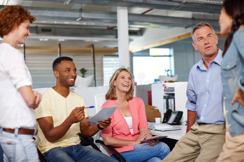 Employees, Group and Office for Helping with Report, Brainstorming and ...