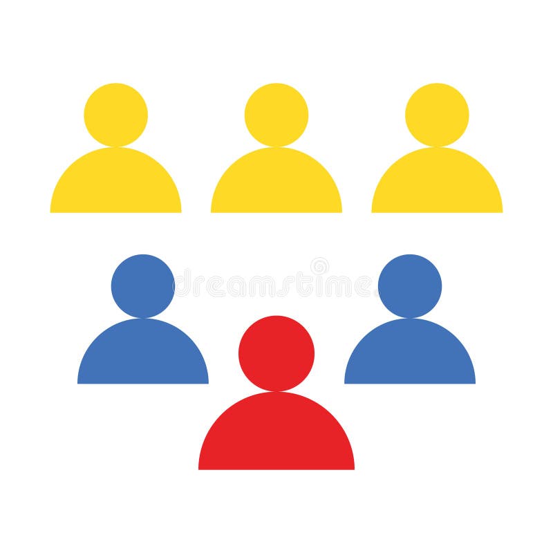 Employees, Group Vector Icon Which Can Easily Modify Stock Vector ...