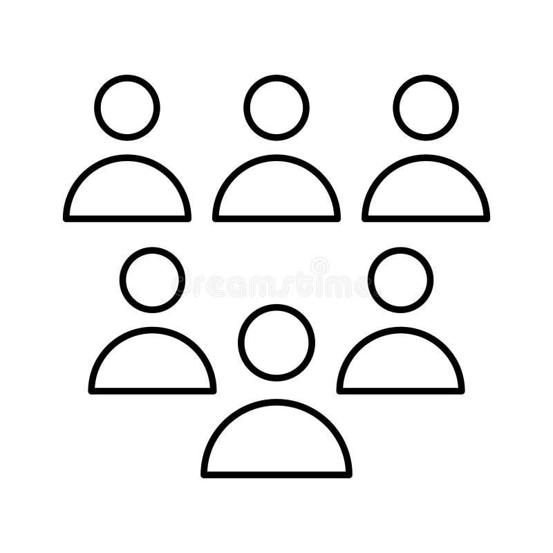 Employees, Group Vector Icon Which Can Easily Modify Stock Vector ...