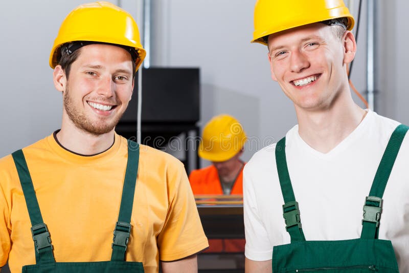 Employees during Job in Factory Stock Photo - Image of magazine ...