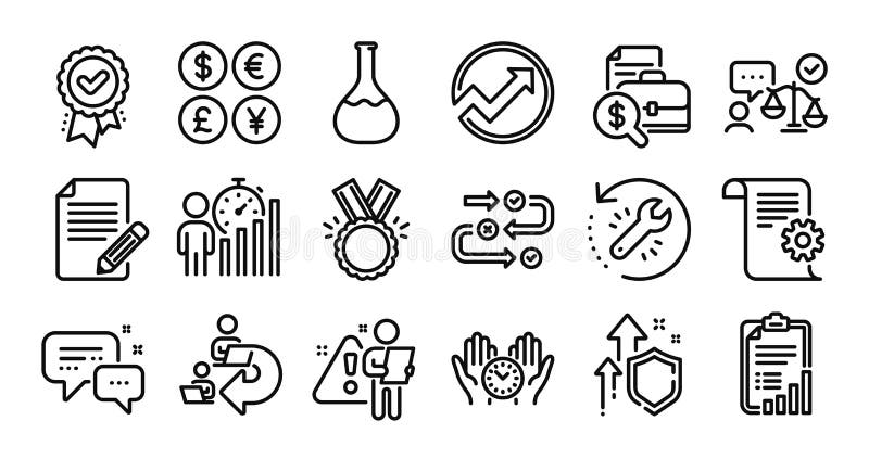 Technical Documentation Line Icon. Instruction Sign. Stock Vector ...