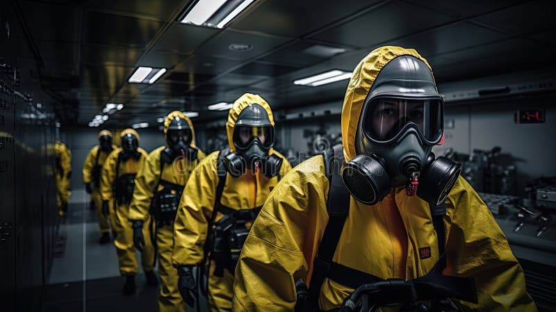 Employees of the Nuclear Station are Training in Evacuation Stock ...