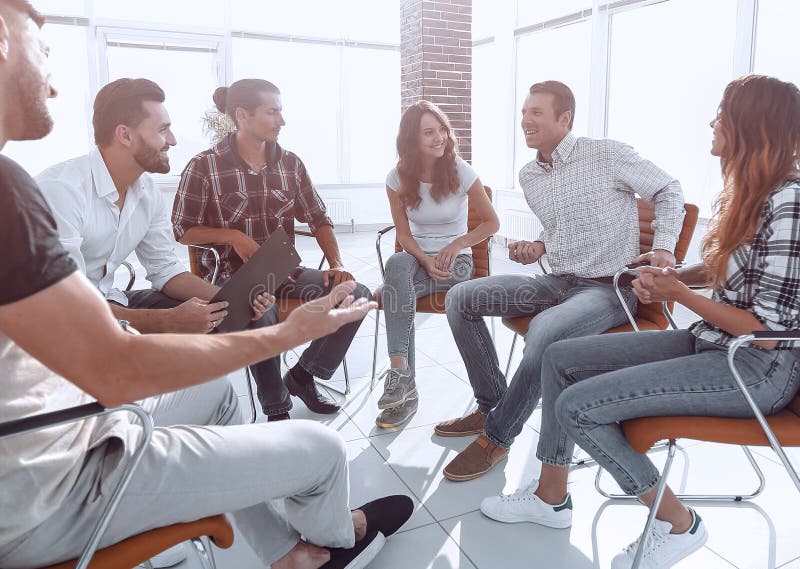 Employees Sitting in Class for Team Building Stock Image - Image of ...