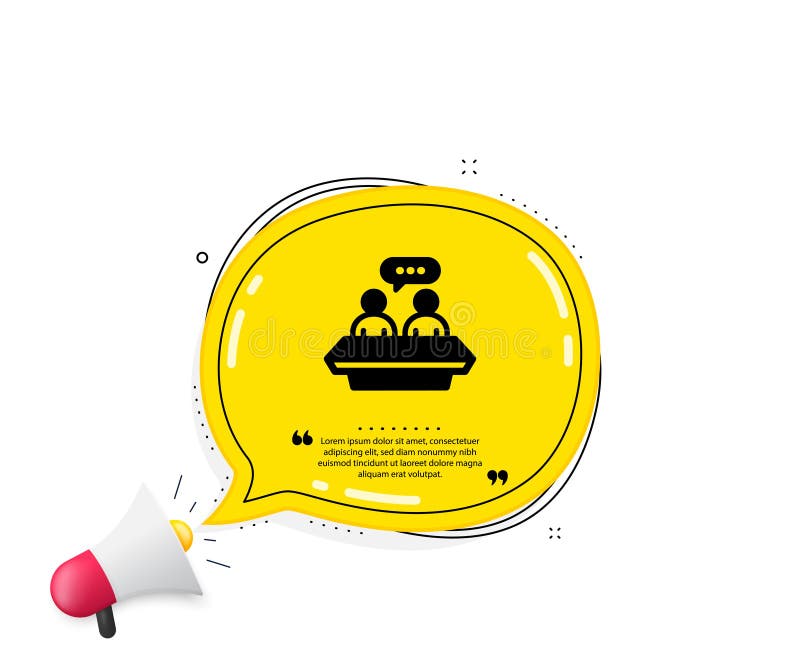 Employees Talk Icon. Collaboration Sign. Development Partners. Vector ...