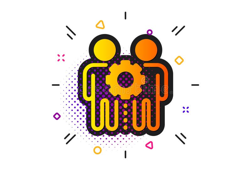 Employees Teamwork Icon. Collaboration Sign. Development Partners ...