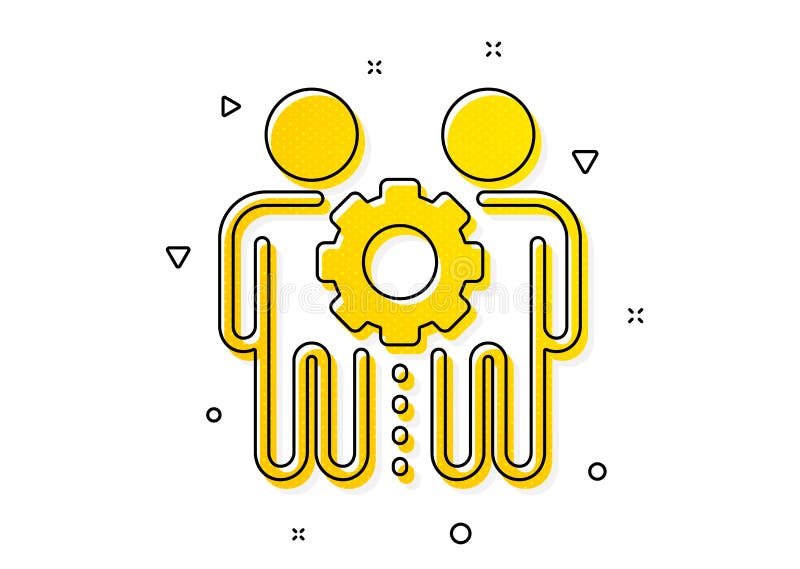 Collaboration - Yellow Sign with Blue Sky Stock Illustration ...