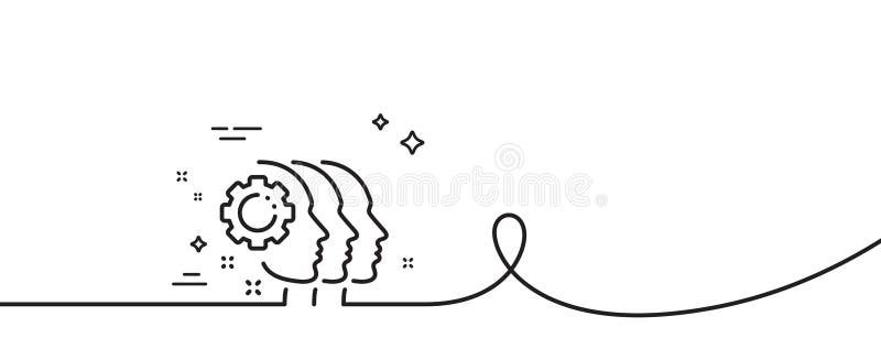 Employees Teamwork Line Icon. Collaboration Sign. Development Partners ...