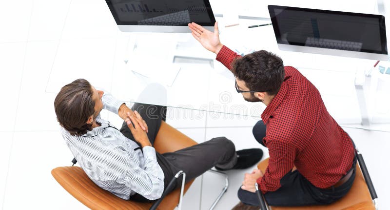 Employees Work on Computers Stock Photo - Image of coworkers ...