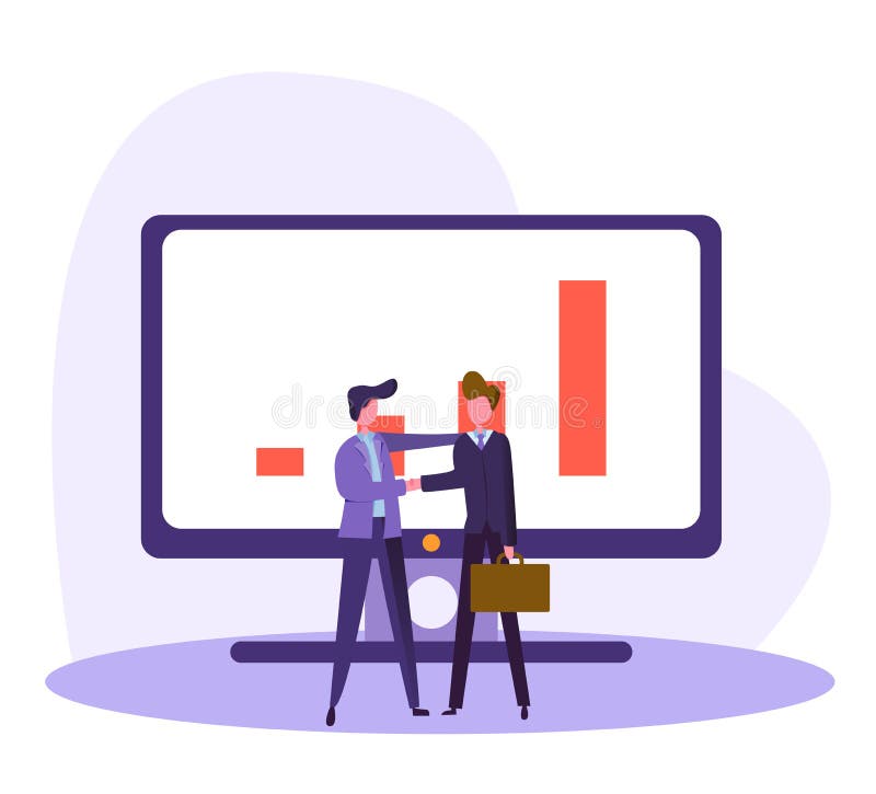 Employees Work Together, Office Workers Work Like a Good Team Stock ...